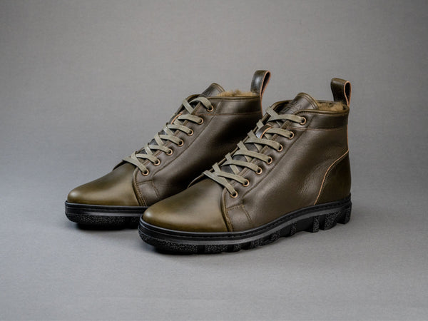 Rose Anvil x GORAL MUGGS 2.0 Vibram High Top Shearling Sneakers - Horw