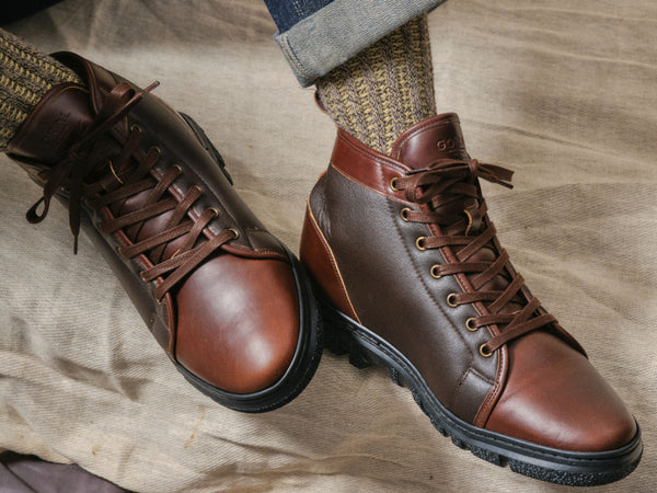 Rose Anvil x GORAL MUGGS 2.0 Vibram High Top Shearling Sneakers - Horw